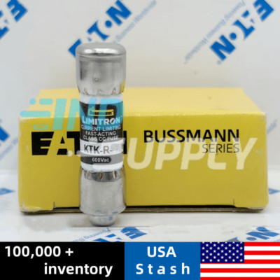 1PC BUSSMANN KTK-R-3 3A 600V Fast-Acting Fuse USA Fast Delivery KTKR3 ...
