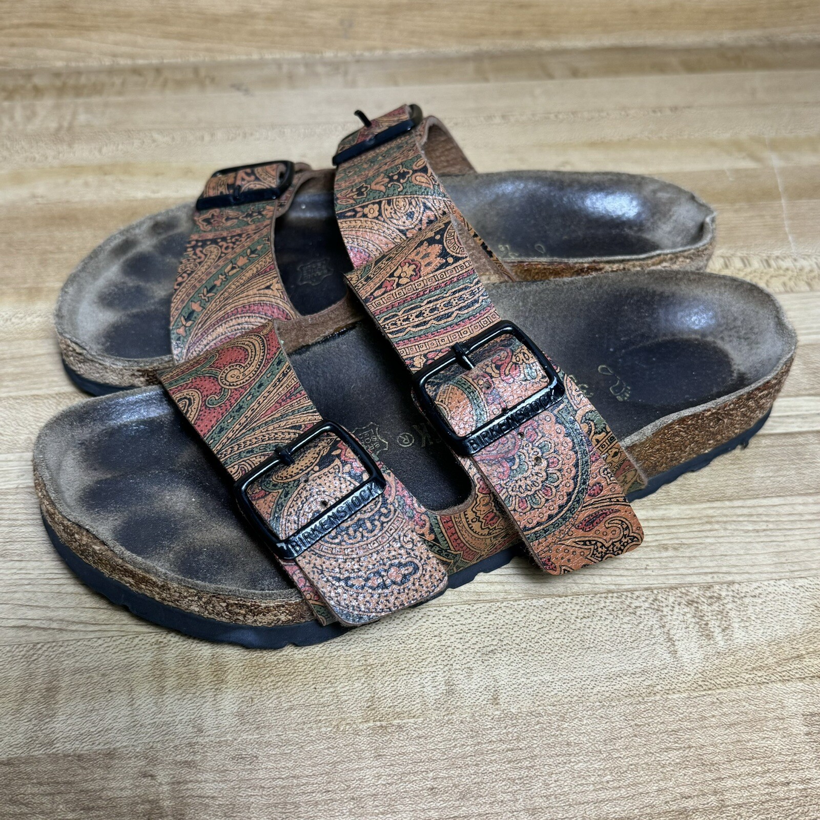 Birkenstock Arizona Paisley Print Sandals Size 37 Wom… - Gem