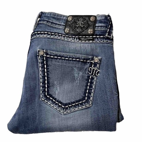 Miss Me Womens Denim Distressed Capris Cropped Jeans JPB5014 Boyfriend ...