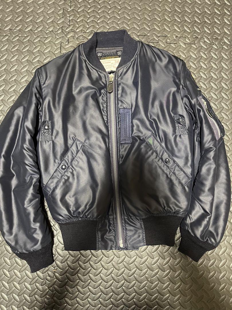 The Real McCoy's Type B-15C(MOD.) Flight Jacket Navy … - Gem