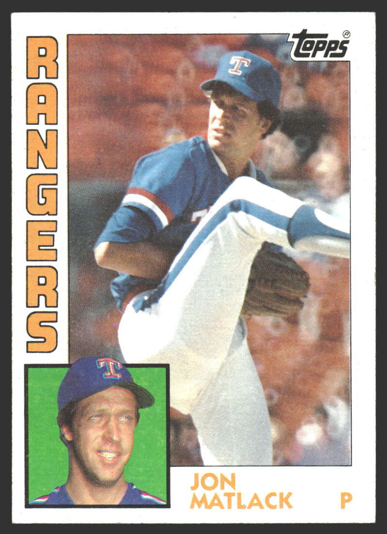 Jon Matlack #149 1984 Topps Texas Rangers | eBay