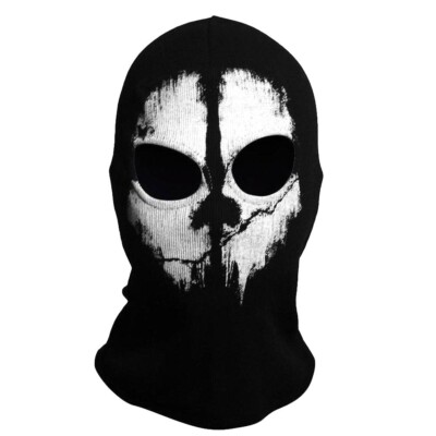 Ghost Mask Balaclava NEW Full Face Warmer Ski Motorcycling Halloween ...