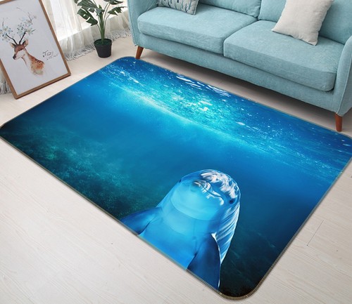 3D Dolphin Wish AHO182545 Animal Non Slip Rug Mat Elegant Photo Carpet ...