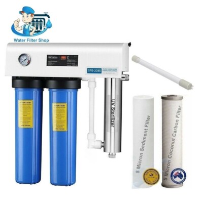 Large Whole House Water Filter and UV Ultraviolet Sterilization System ...