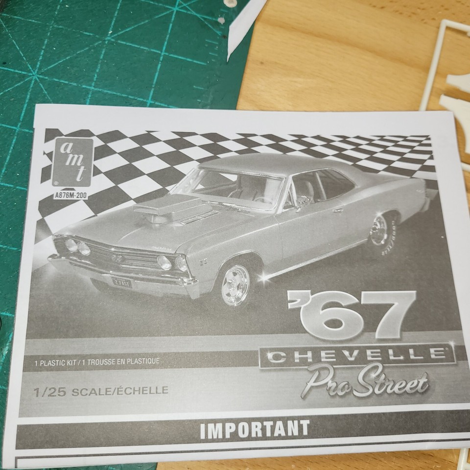 '67 CHEVELLE PRO STREET BODY,GLASS,DECALS,INTERIOR,CHASSIS REAR SEAT ...