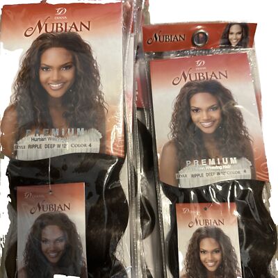 Nubian Queen 100% Human Hair /Blend Extensions (Color #4) New In ...