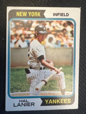 1974 Topps Baseball - Hal Lanier ( New York Yankees ) #588 - VG/EX | eBay