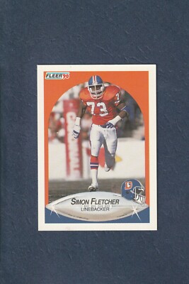 1990 Fleer Football Simon Fletcher #22 Denver Broncos | eBay