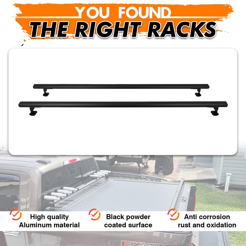50" Adjustable Pickup Truck Topper Ladder Roof Rack Camper Shell for ...