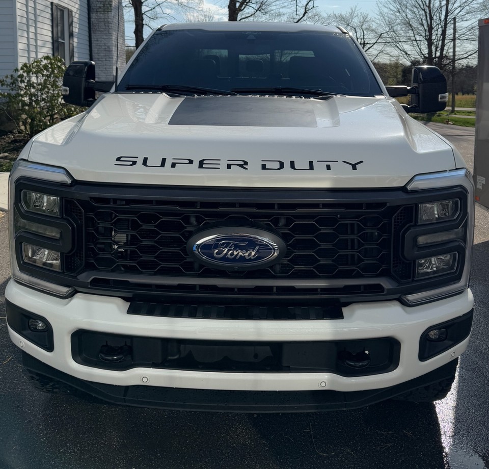 Fits Ford F350 F250 Super Duty Center Hood Stripe Vinyl Graphics Decal ...