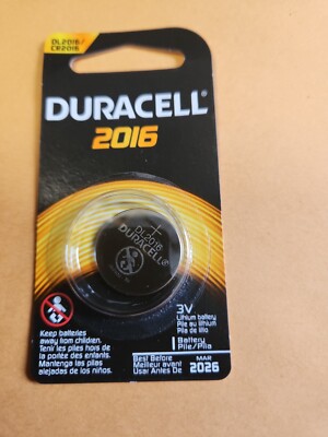 1 Pack Duracell Security CR2016 DL2016 3 Volt Battery -Japan- Exp 2026 ...