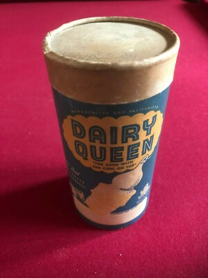 1953, Dairy Queen, "Un-Used" Ice Cream Container (1-Quart) Scarce ...