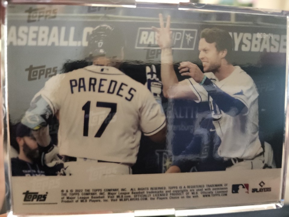 Isaac Paredes 2022 Topps Now Road to Opening Day Gold bonus Card #ODB ...