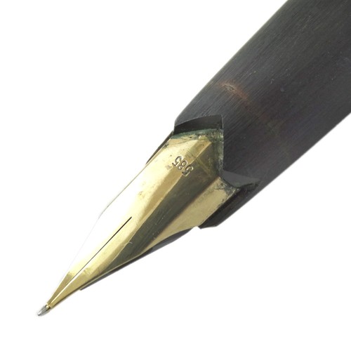 Montblanc Fountain Pen 220 Wood 585 14K Gray Gold Pen Stationery ...