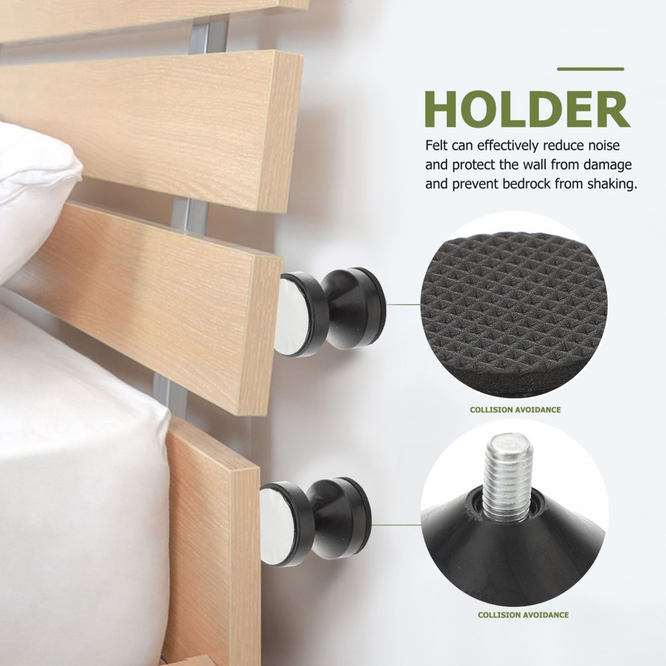 2 Pcs Adjustable Threaded Headboard Stopper Bed Frame Anti Shake ...