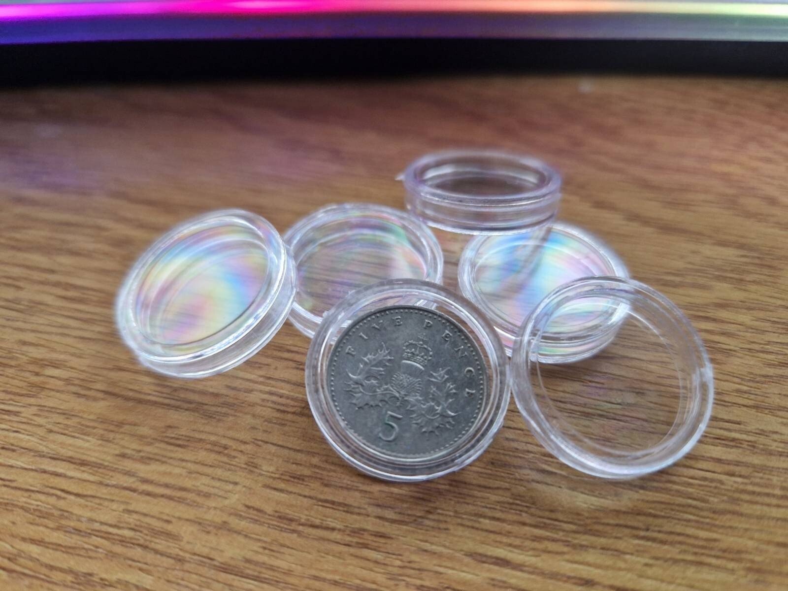 COIN CAPSULES ALL SIZES From 10mm to 60mm Capsules Holder 10 20 50 100 ...