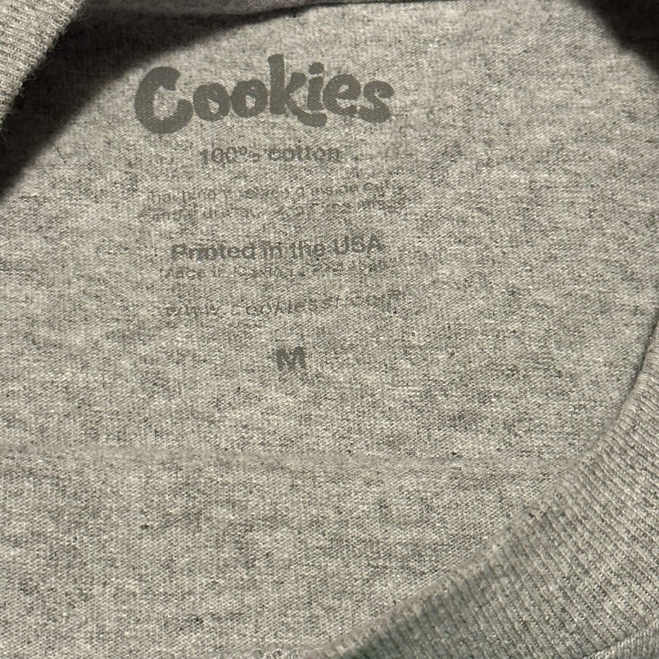 Men’s Medium Berner Cookies Clothing SF Preowned Grey T-shirt Tee Front ...