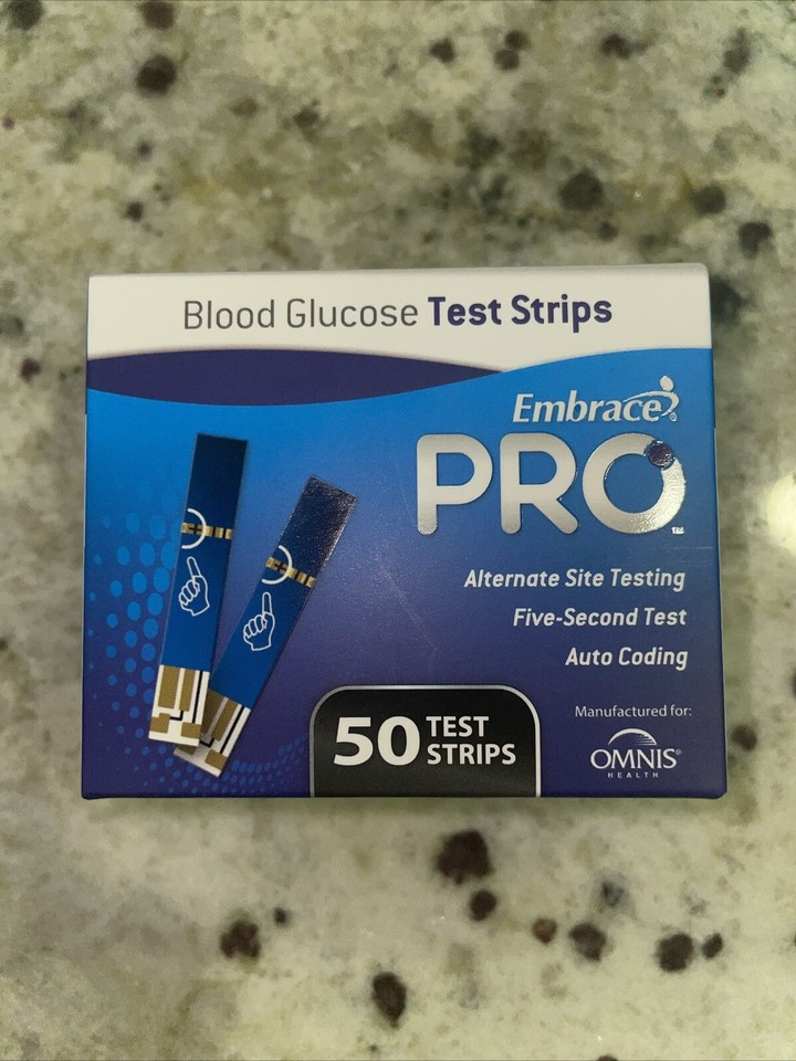 Embrace Pro Blood Glucose Test Strips 500 Ct. 10 Boxes NEW EXP. 01-26 ...