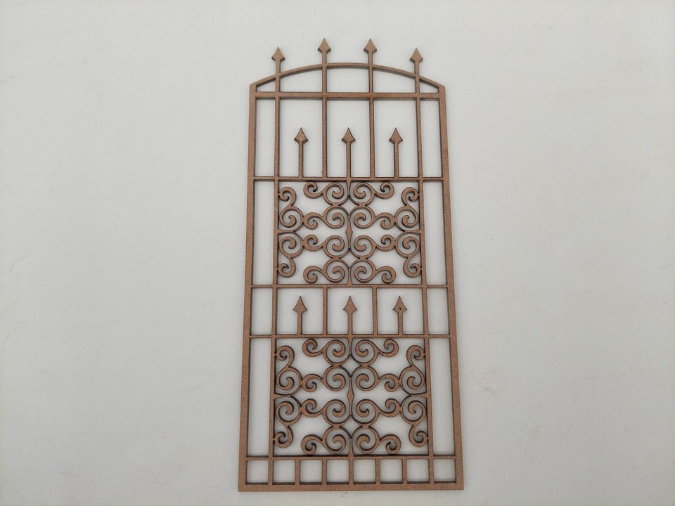 12th Scale Wrought Iron Effect Gate - (Design 003) | eBay UK