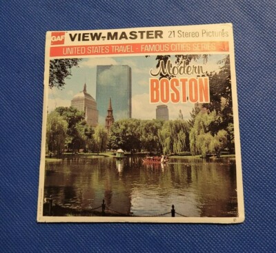 A726 US Travel Modern Boston Massachusetts view-master 3 Reels Packet ...