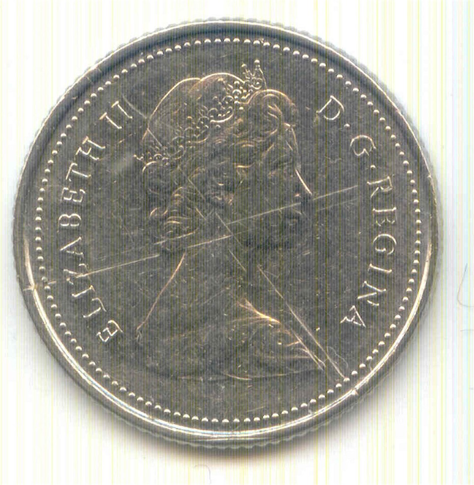 Canada 1980 Dime Canadian 10 Cent Piece 10c Ten Cents Bluenose Ship ...