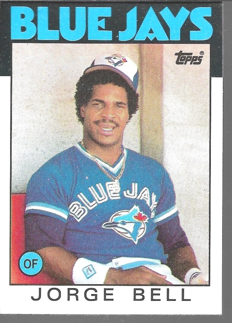 1986 Topps Jorge George Bell 338 Toronto Blue Jays Baseball Card | eBay