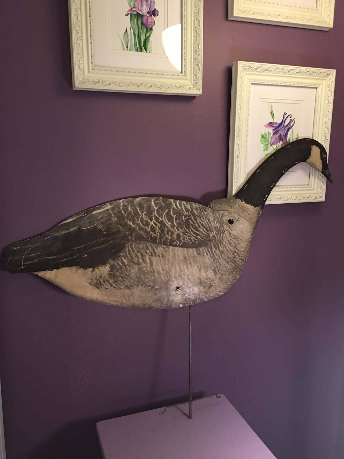 Vintage Carry Lite Cardboard Goose Decoy With Moveable Neck | eBay