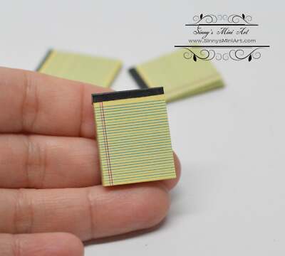 1:12 Dollhouse Miniature Tablet Yellow/ Miniature School HRM 56101Y-BL ...