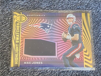 2021 Panini Illusions Mac Jones RC Card Highlight Swatches Patch #HS-MJ ...