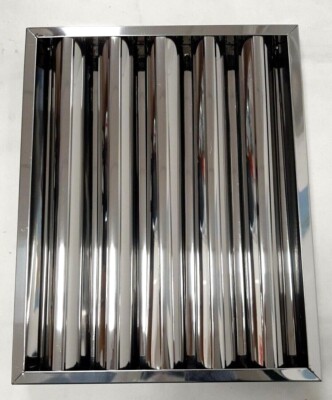 395x495x48mm Stainless Steel Baffle Grease Filter Kitchen Canopy Hood ...