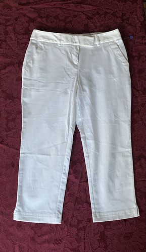 Charter Club Bright White Capris Size 4P | eBay