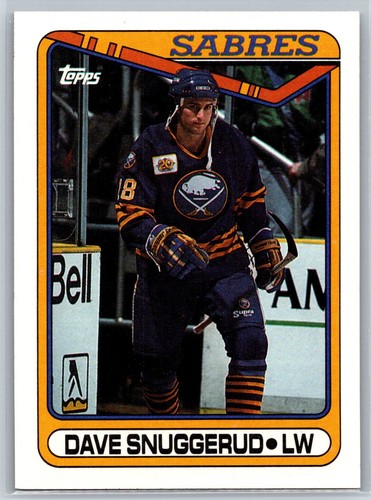 1990-91 Topps Dave Snuggerud Rookie Buffalo Sabres RC #340 | eBay
