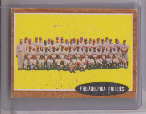 1962 Topps #294 Philadelphia Phillies TEAM CARD EX | eBay