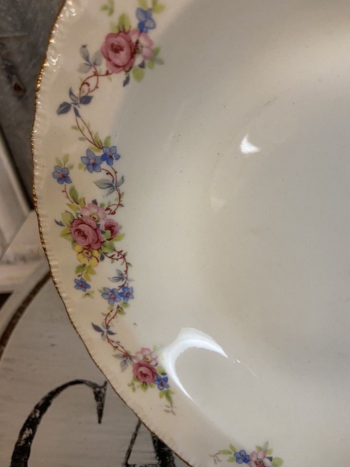 Pope Gosser Flora Bell Vintage China Gold Rim Salad/Cereal Bowl EUC | eBay
