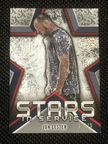 2021 Topps - Stars in Service Jon Lester #SIS-18 Platinum Anniversary ...