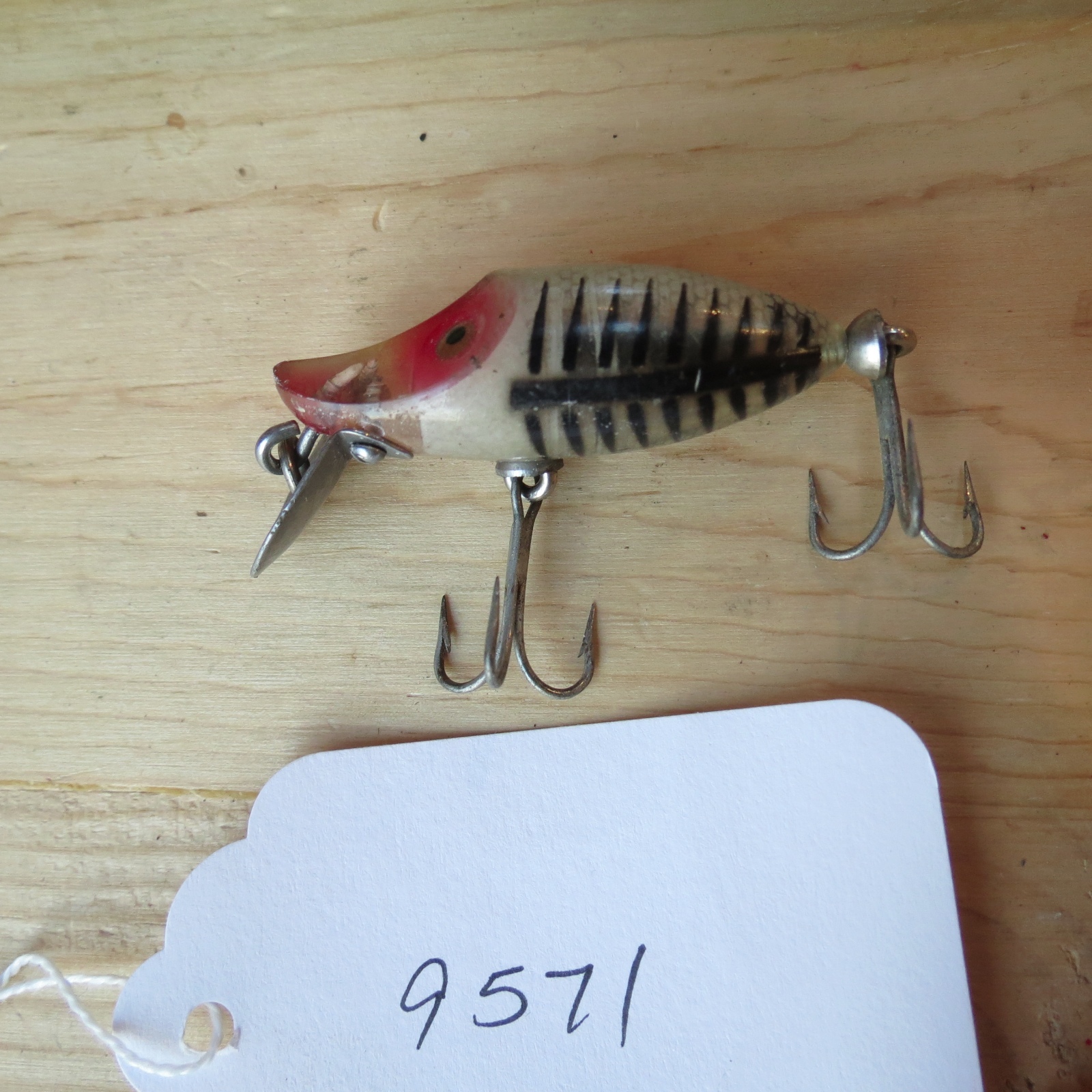 Vintage Heddon Tiny Runt 350? golden eyes fishing lure (lot#9571) | eBay