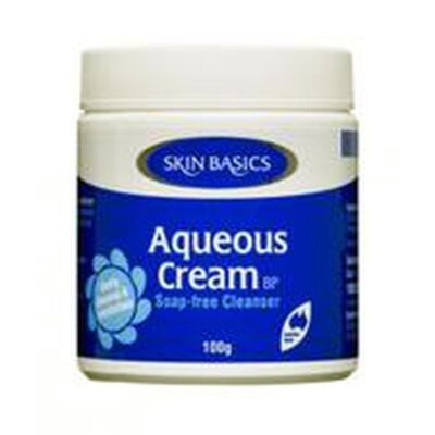 SKIN BASICS AQ CR BP J S/F CLN 100G AQUEOUS CREAM SOAP-FREE CLEANSER ...