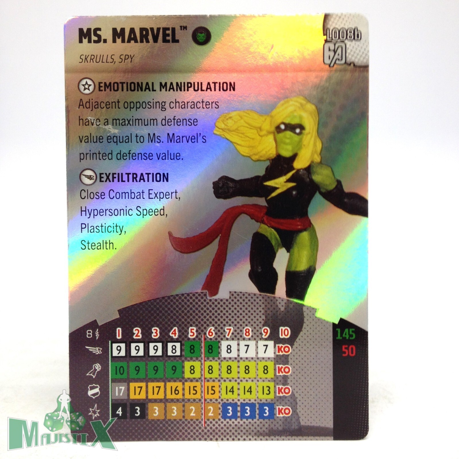 Heroclix Avengers 60th Anniversary set Ms. Marvel (Skrull) #L008b ...