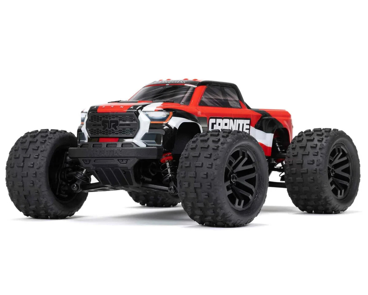 Arrma Granite Grom MEGA 4WD 380 Brushed 1/18 Monster Truck RTR Red ...