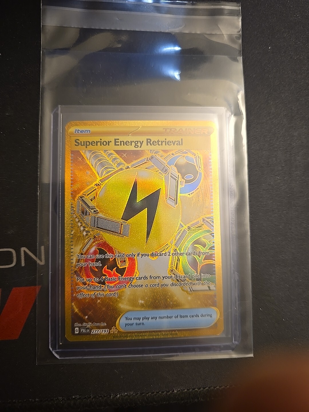 Pokémon TCG Superior Energy Retrieval Paldea Evolved 277/193 Gold ...