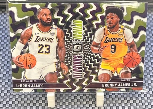 Bronny James Jr./LeBron James 2024-25 Donruss Optic #2 Optical ...