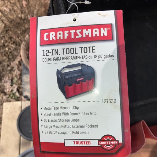 Craftsman 37538 12" Tool Tote Caddy Box / Bag multi pockets | eBay