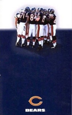 Chicago Bears Media Guide Souvenir Game Program Cover 12x8in Metal Sign ...