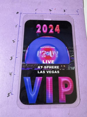 U2 Commemorative Live At The Sphere In Las Vegas VIP Backstage Pass ...