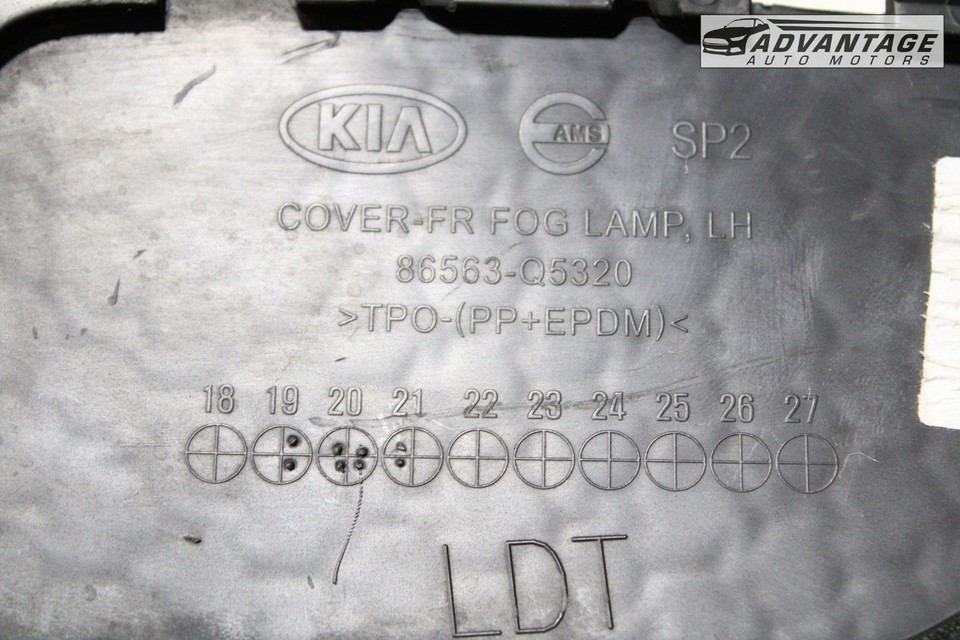 2021-2023 KIA SELTOS SP2 FRONT BUMPER LEFT SIDE HOLE ACCESS BLANK TRIM ...