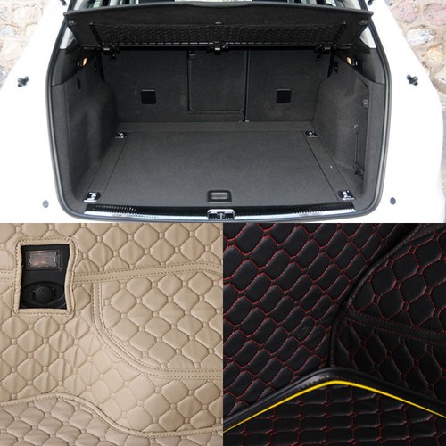 PU Leather Rear Trunk Cargo Liner Protector Mat Seat Back Cover For ...