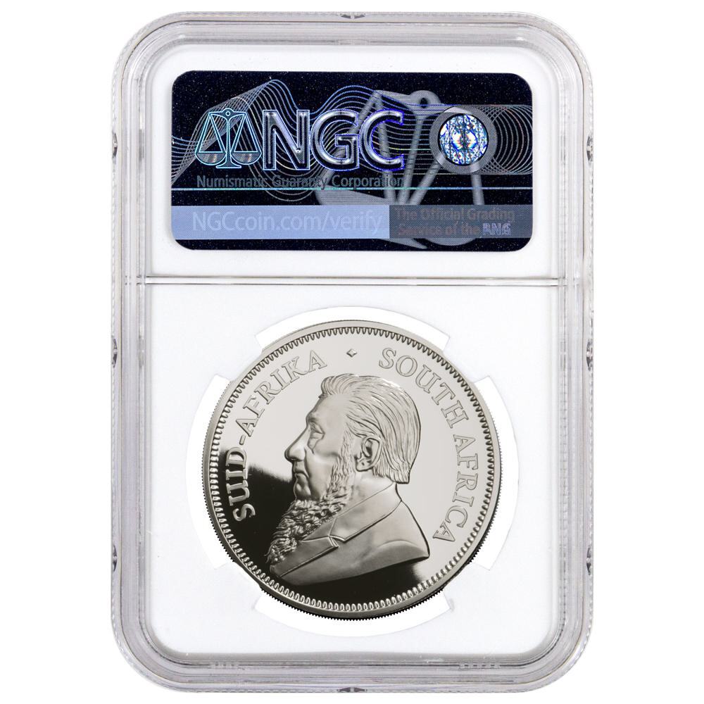 2021 South Africa 1 oz Silver Krugerrand Proof R1 Coin NGC PF70UC FDI ...