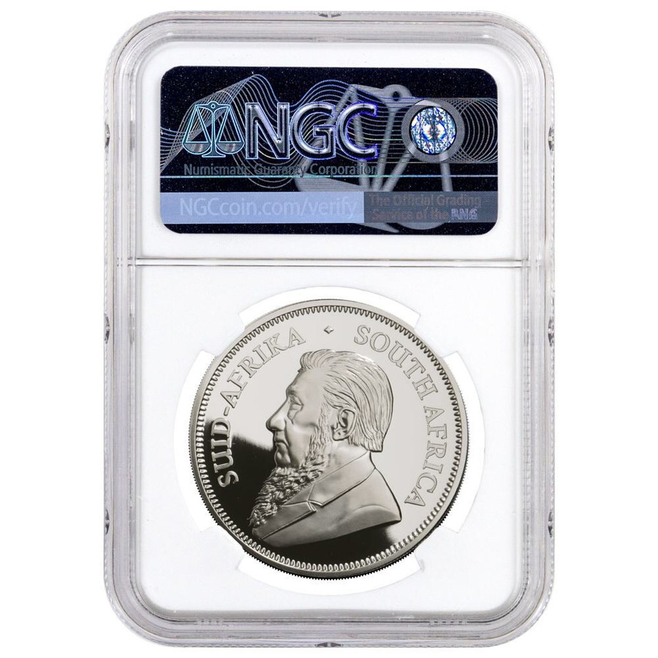 2021 South Africa 1 oz Silver Krugerrand Proof R1 Coin NGC PF70UC FDI ...