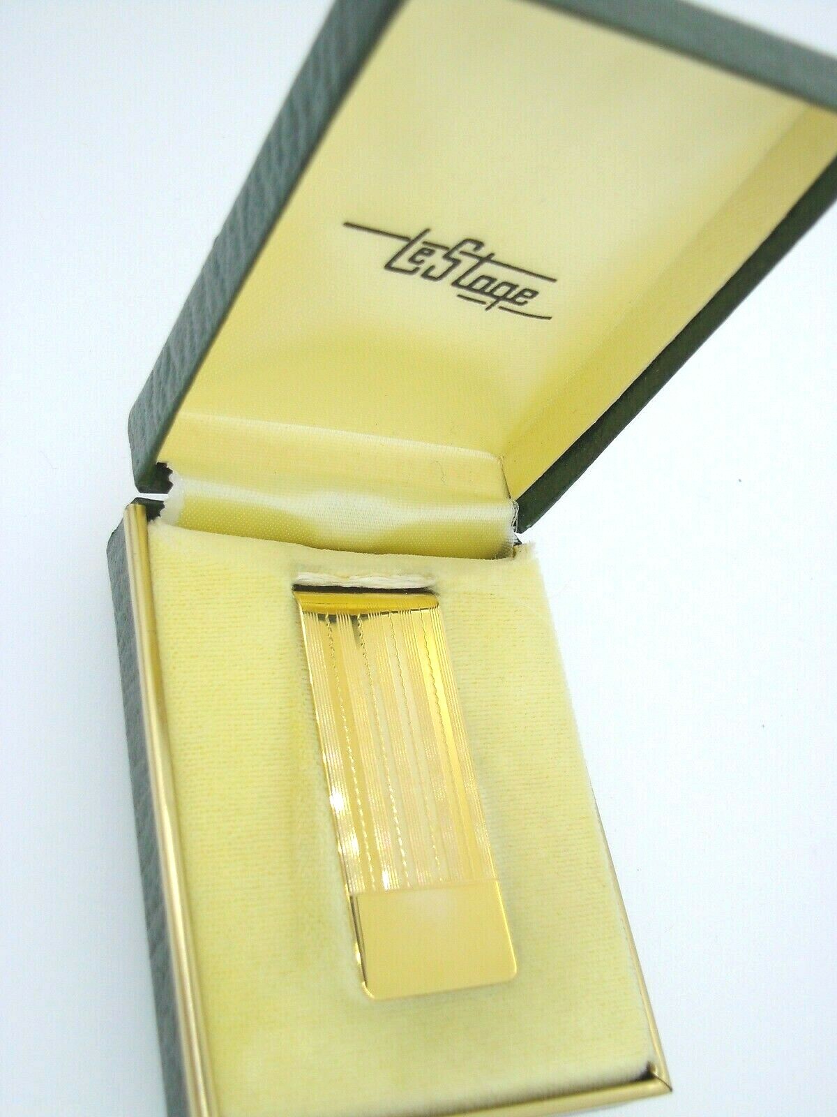 Money clip 14k yellow gold LeStage brand engraveable | eBay