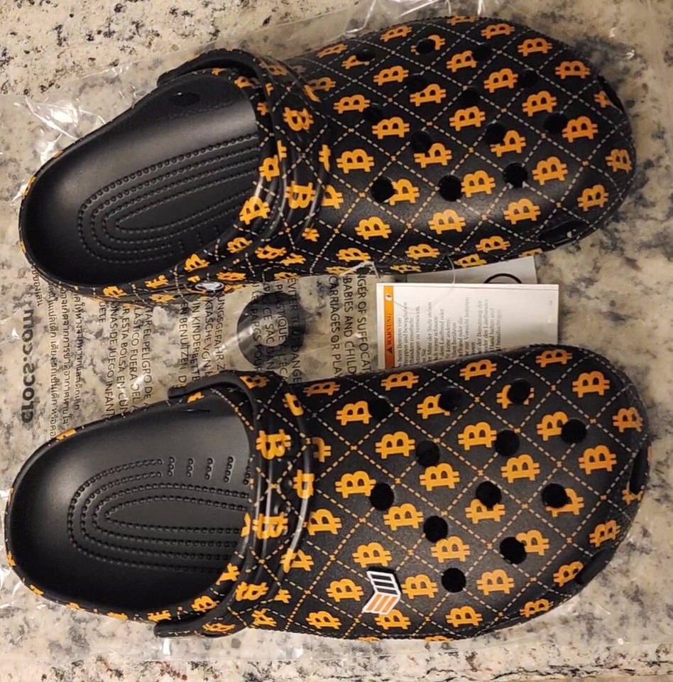 Bitcoin Crocs Limited Edition #/2100 (SUPER RARE US Size 13M) NEW ...